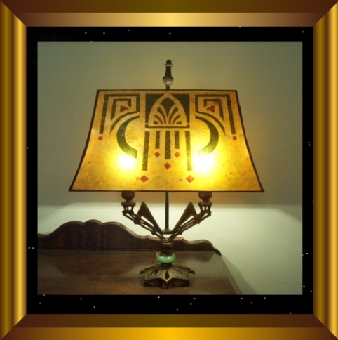 Lamp Shades for Antique Vintage Old Bridge Table Lamps | Antique ...